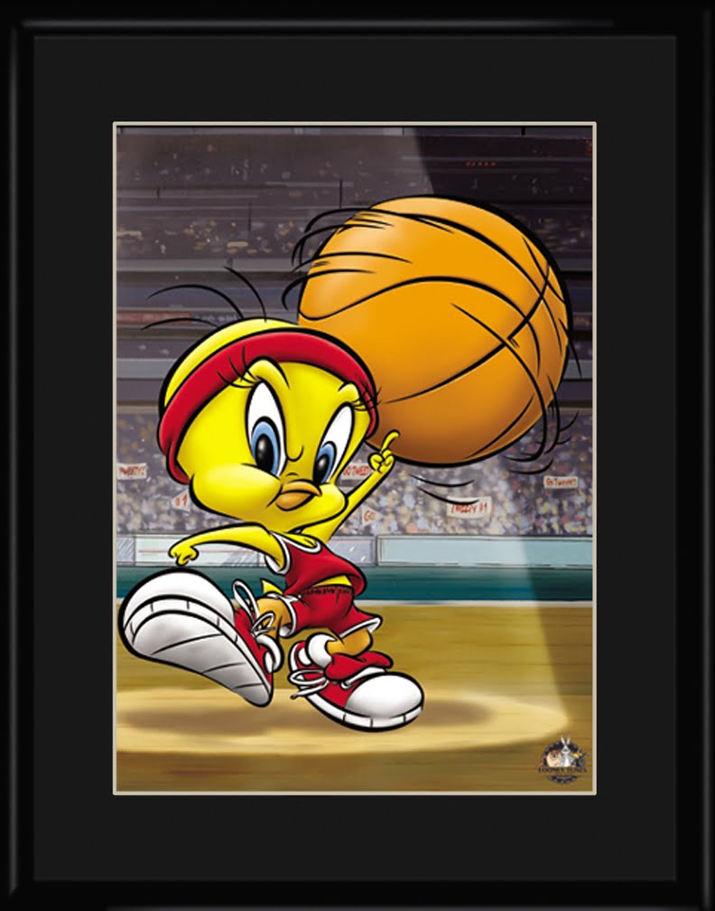 Roundball Tweety Lithograph