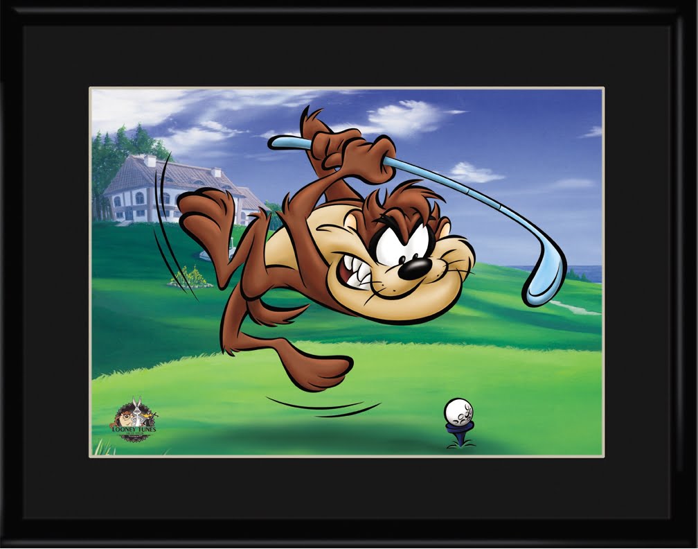 Taz Tee Off Lithograph