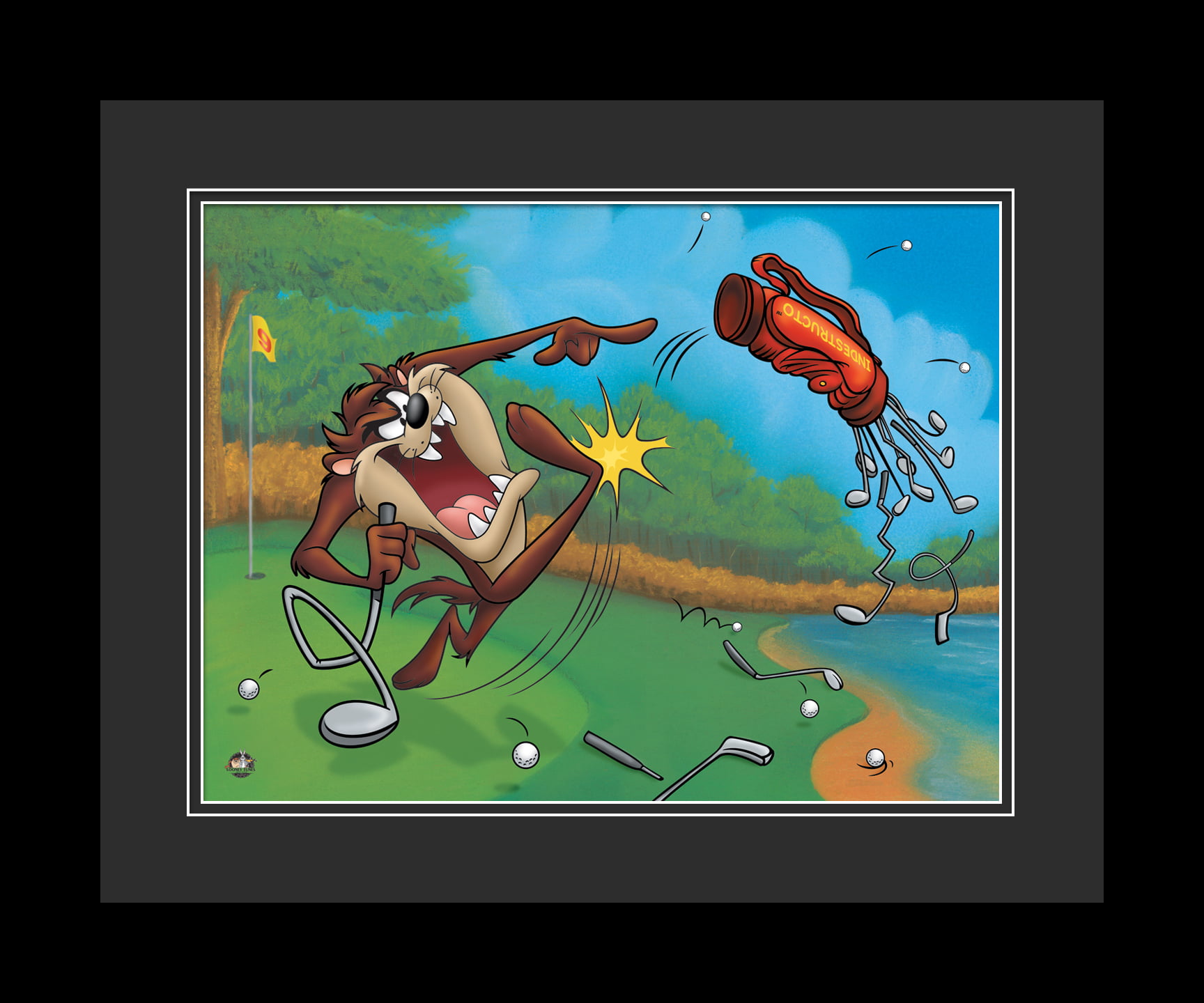 Terrible Taz Golfing Giclee