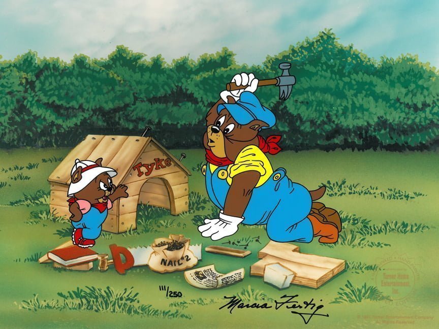 Spike and Tyke signed by Marcia Fertig