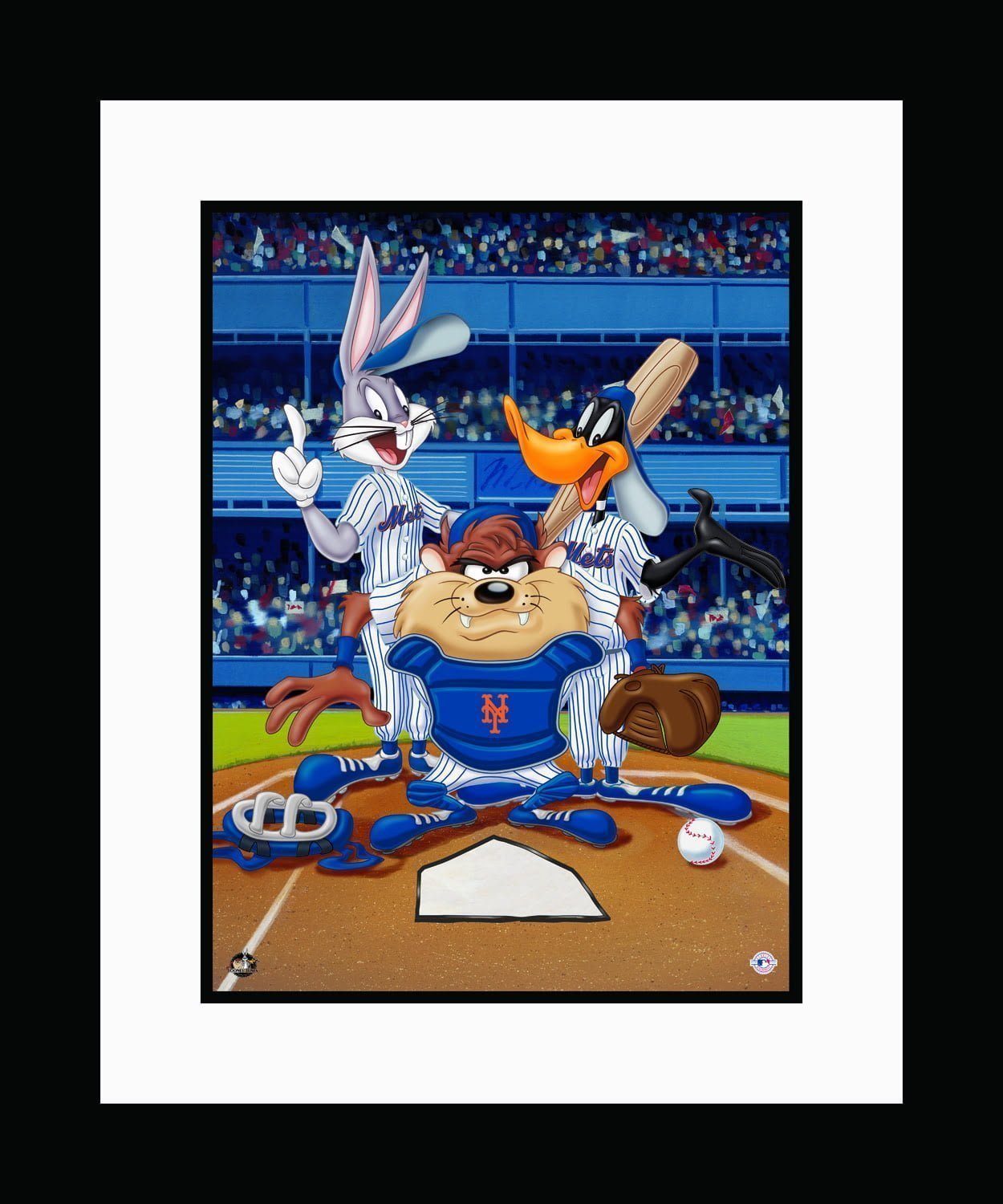 At The Plate - New York Mets - Framed Fine Art Giclee - Classic Moments