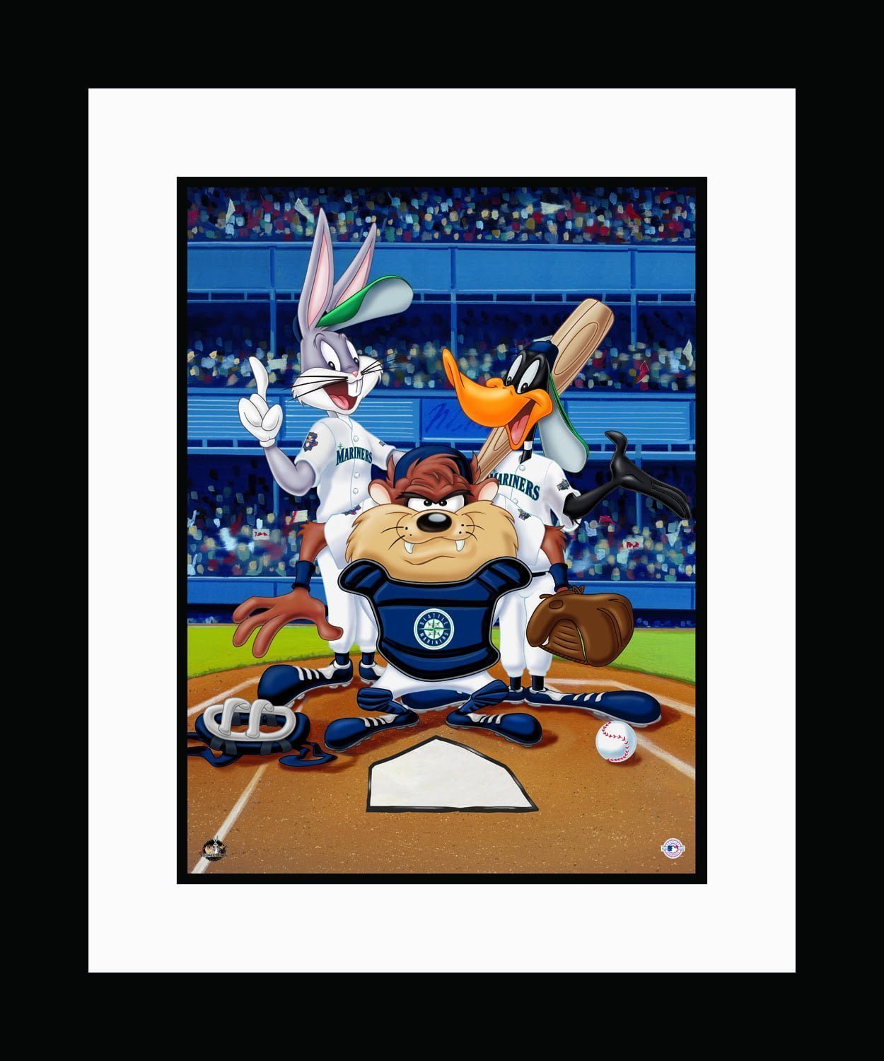 At The Plate - Seattle Mariners - Framed Fine Art Giclee - Classic Moments