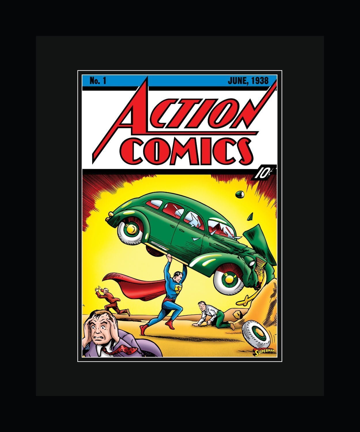 Superman - Action Comics #1 - Framed Fine Art Giclee - Classic Moments