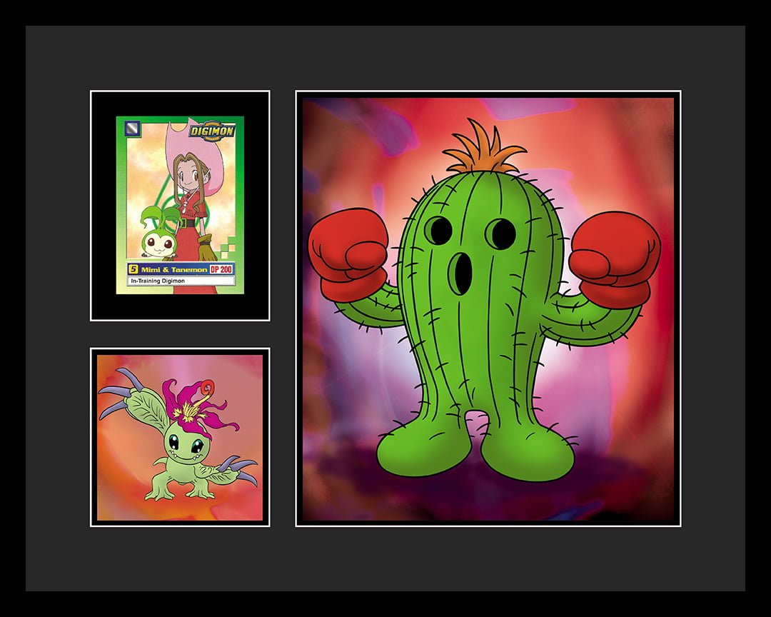 Digimon Lithograph - Mimi-Togemon with Set of New Trading Cards ...