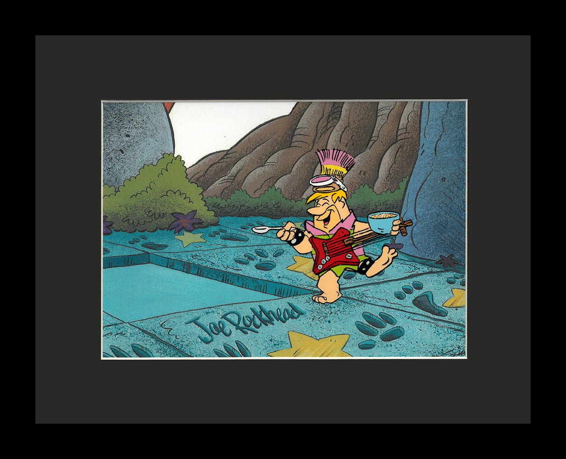 Flintstones - Barney Rubble-Original Production Cel- Framed - Classic ...