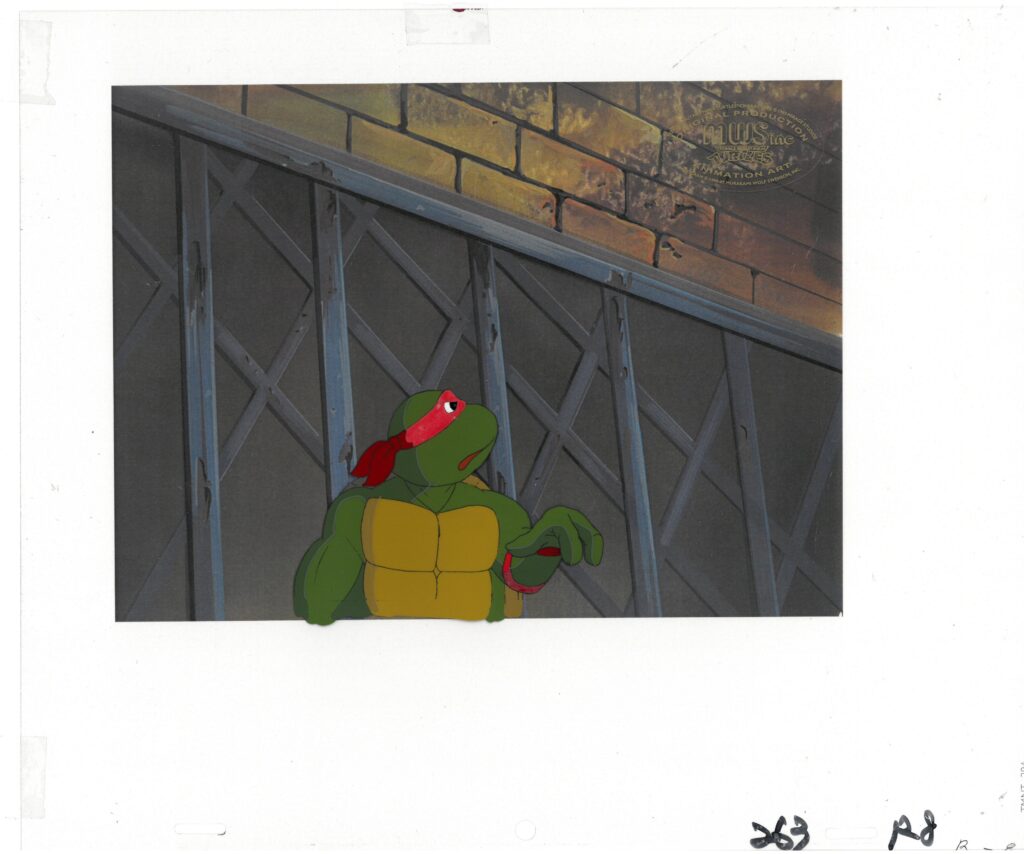 Raphael -A TMNT Original Production Cel (MWS Seal) - Classic Moments