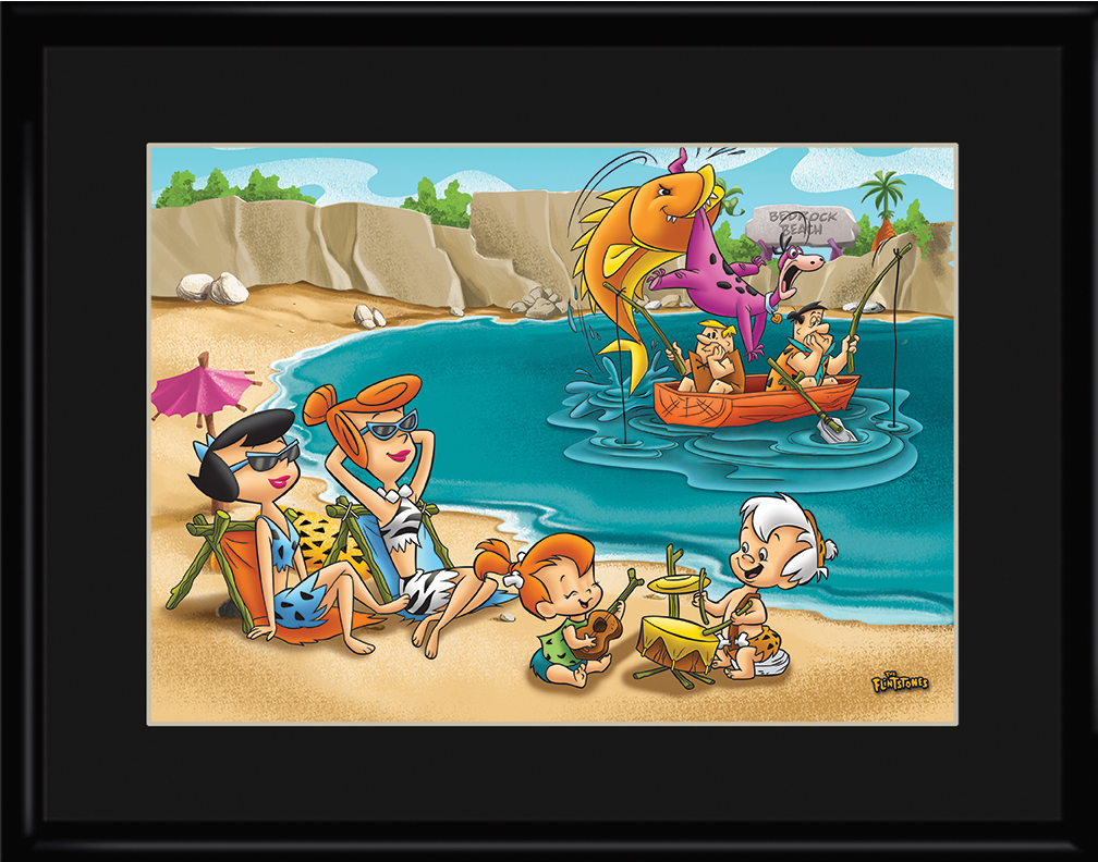 Fred and Barney Golfing Giclee