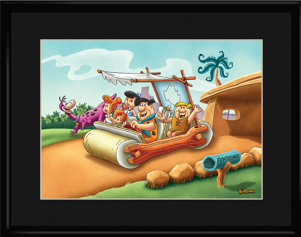 Fred and Barney Golfing Giclee