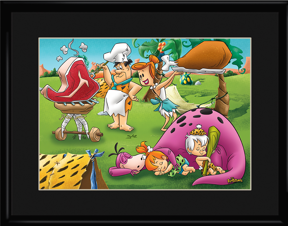 Fred and Barney Golfing Giclee