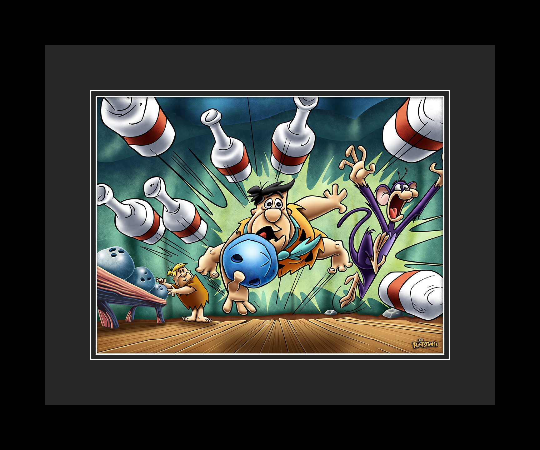 Fred and Barney Golfing Giclee