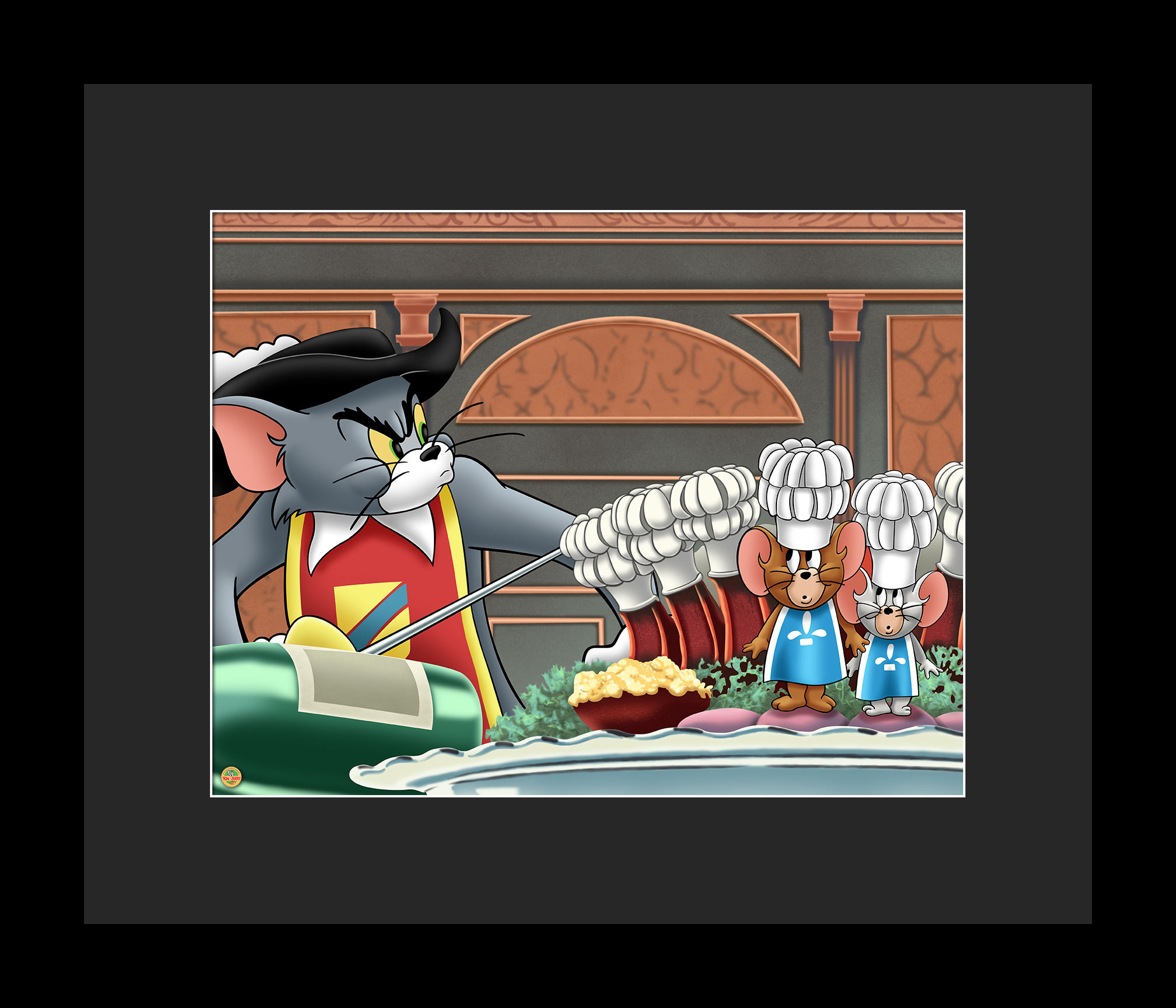 Tom and Jerry - The Two Musketeers - Framed Fine Art Giclee - Classic ...