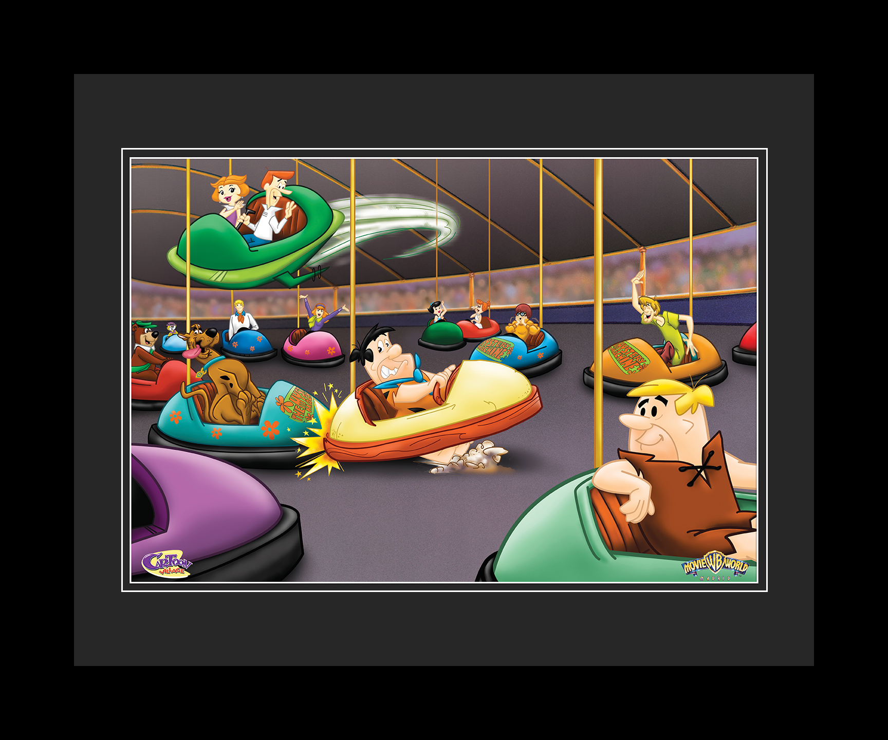 Fred and Barney Golfing Giclee