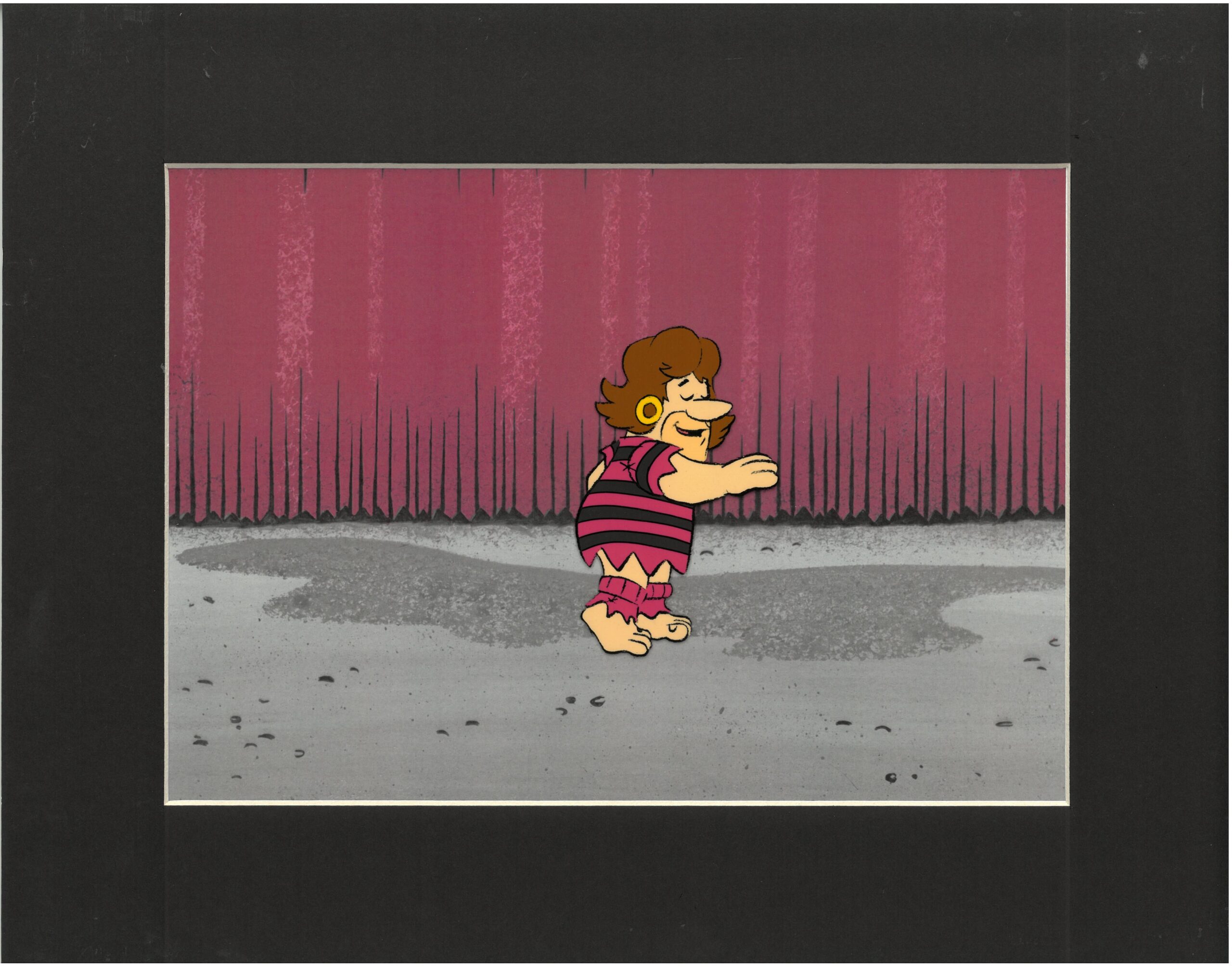 Flintstones - Barney Rubble-Original Production Cel/Drawing - Matted ...
