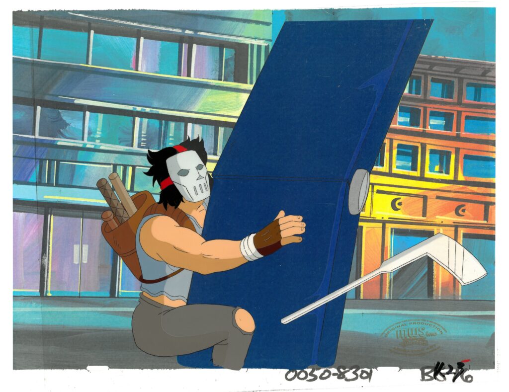 A TMNT Original Production Cel with Casey Jones (MWS Seal) - Classic ...