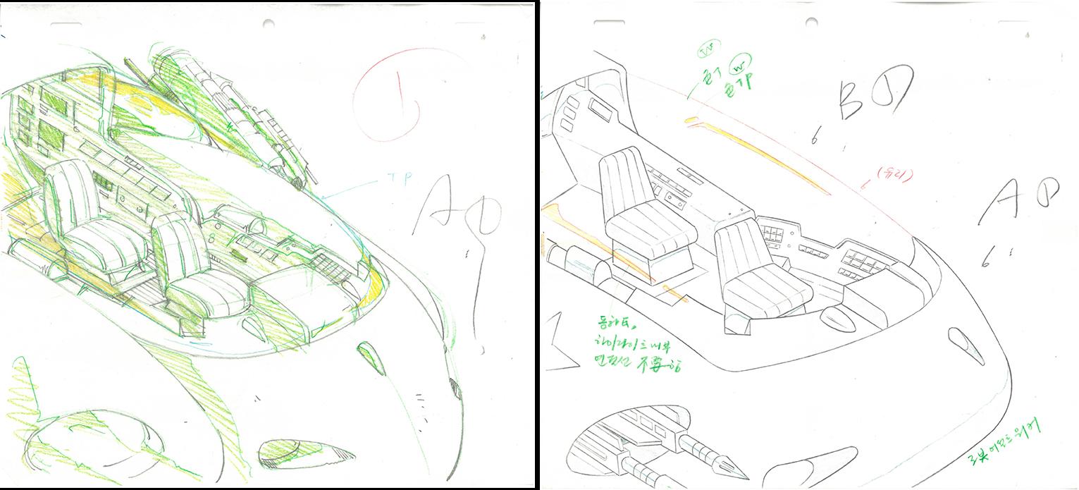 2 TMNT Original Production Drawings - Classic Moments