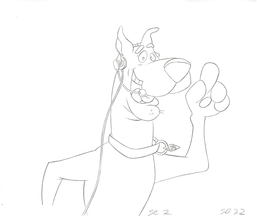 2 Scooby & Magilla Gorilla Original Production Drawings for Purina ...